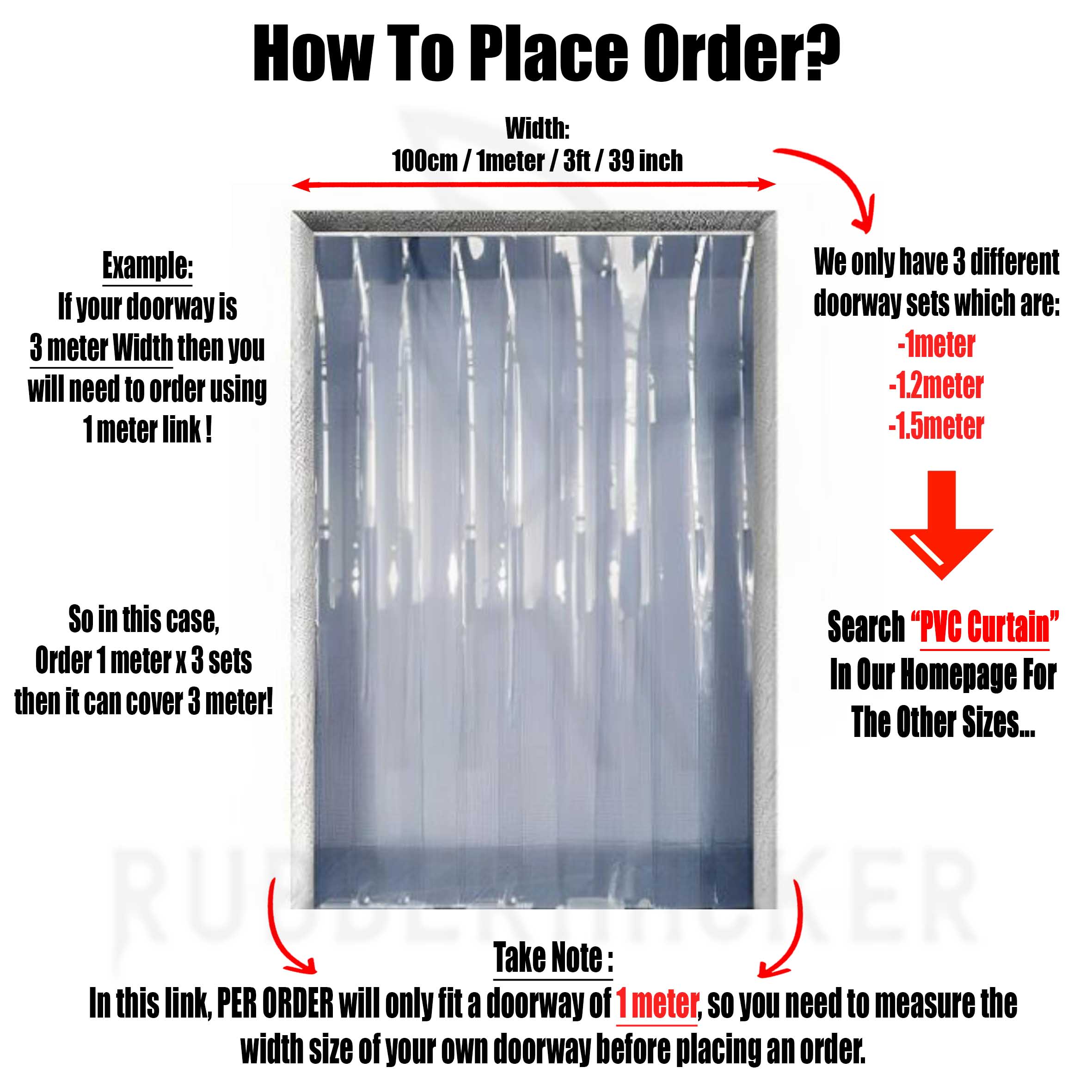 FULL Set EU PVC Curtain Clear Blue Cold-room Strips With 1meter Rail ...