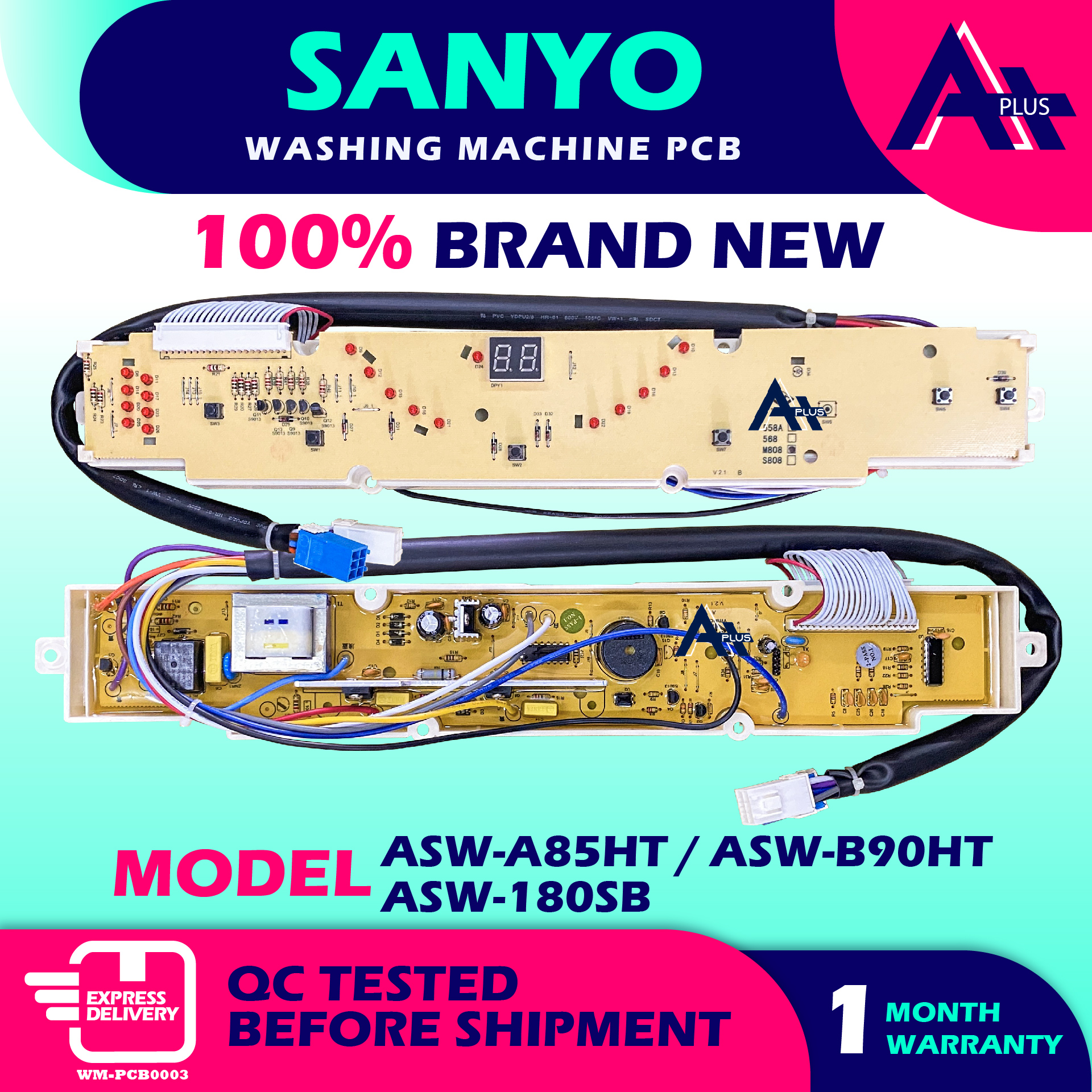 ASW-A85HT / ASW-B90HT / ASW-180SB SANYO Washing Machine PCB Board BOARD ...