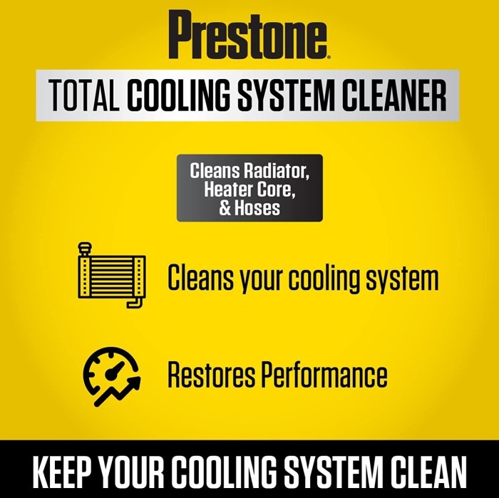 Prestone® Radiator Flush + Cleaner Total Cooling System Cleaner Made in ...