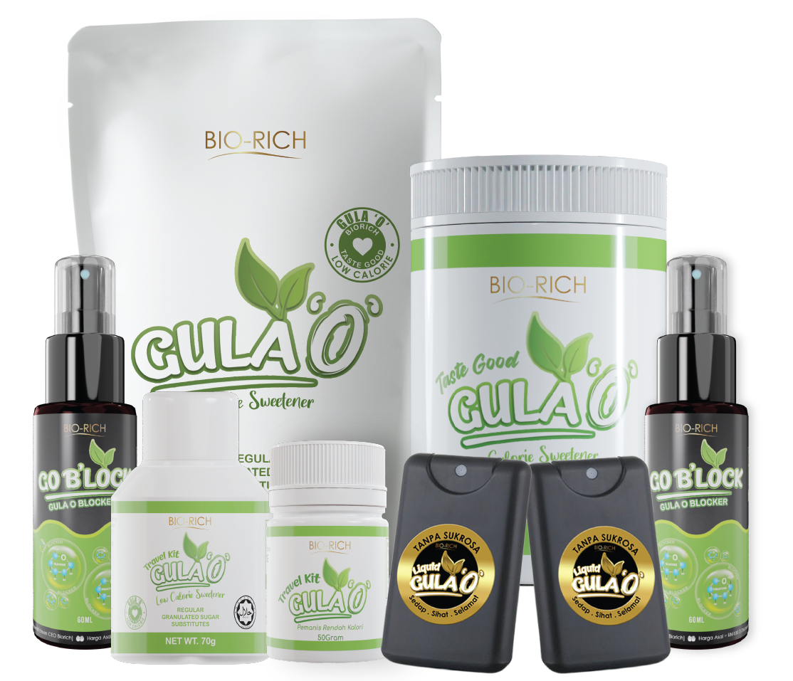 Gula O Biorich Original 400gm pemanis RENDAH KALORI penganti gula pasir ...