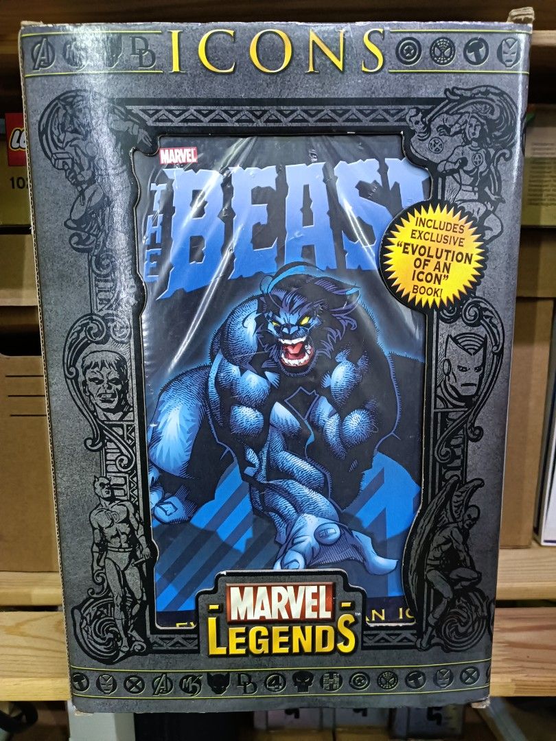 MARVEL LEGENDS ICONS THE BEAST 12" INCLUDES EXCLUSIVES BOOK | Shopee ...