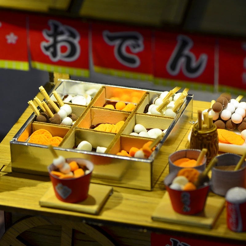 Japanese Oden Teppanyaki Night Market Stall with Light / Anti-dust ...