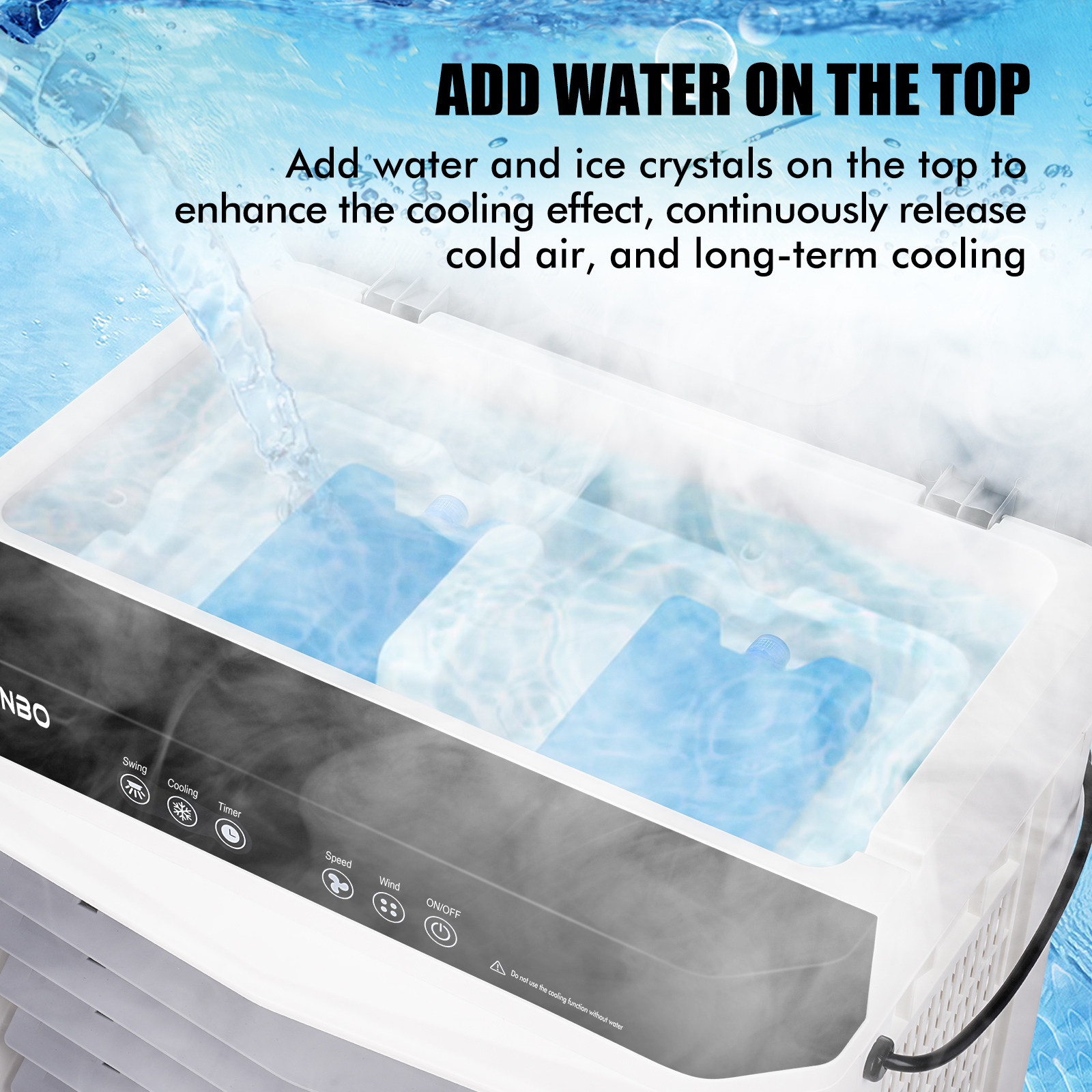 SUKINBO Air Cooler 50L / 60L Water Tank Powerful Portable Cooling ...