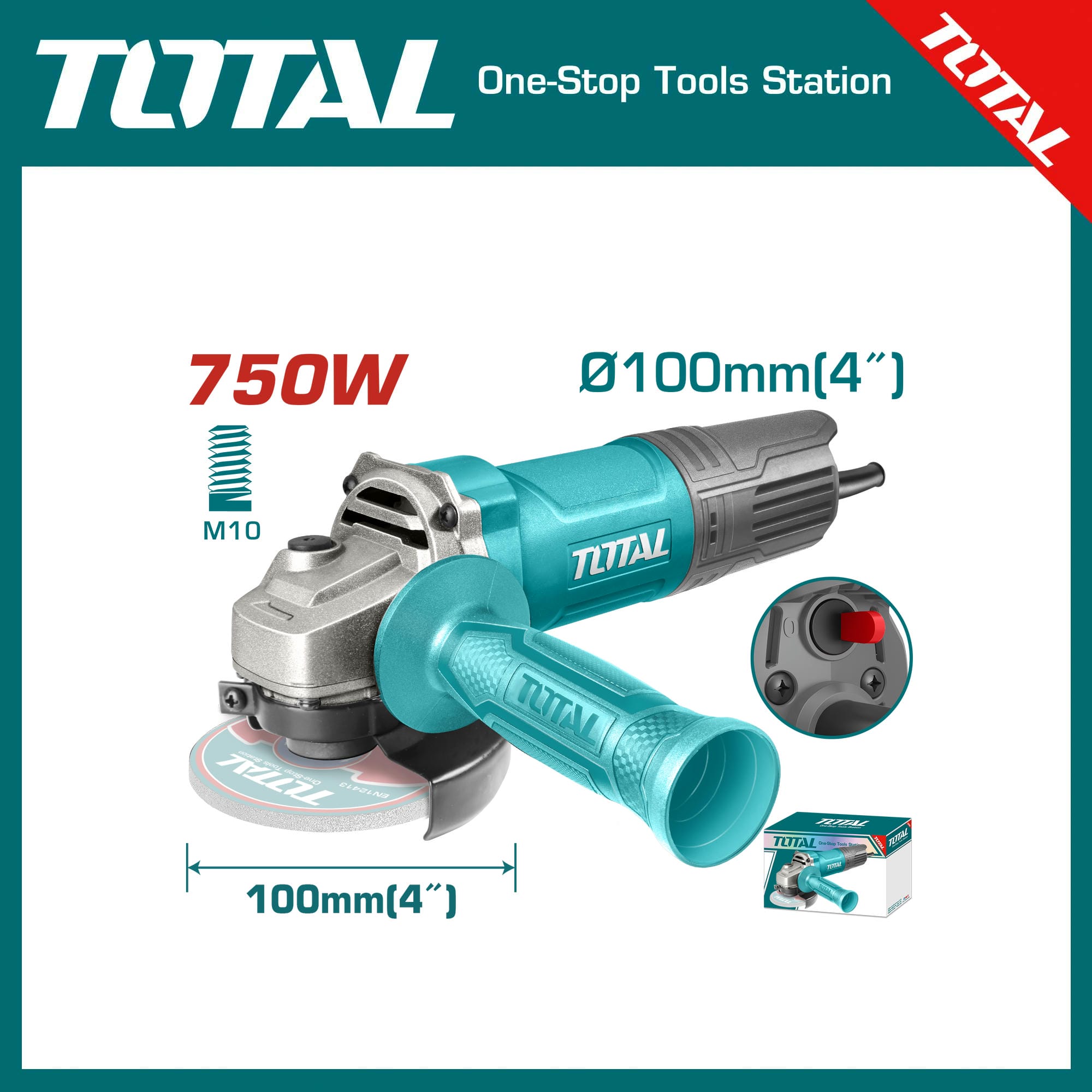 TOTAL Angle grinder M10 12000rpm | Shopee Malaysia