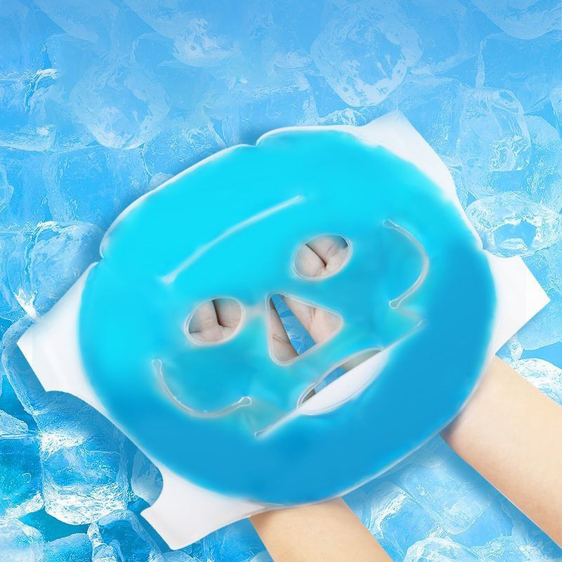 Gel Ice Pack Face Mask Full Face Reusable Eye Face Gel Mask Cold and ...
