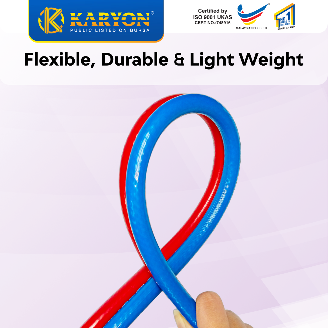 Karyon® PVC Twin Welding Hose – For Cutting & Welding Applications (50M ...