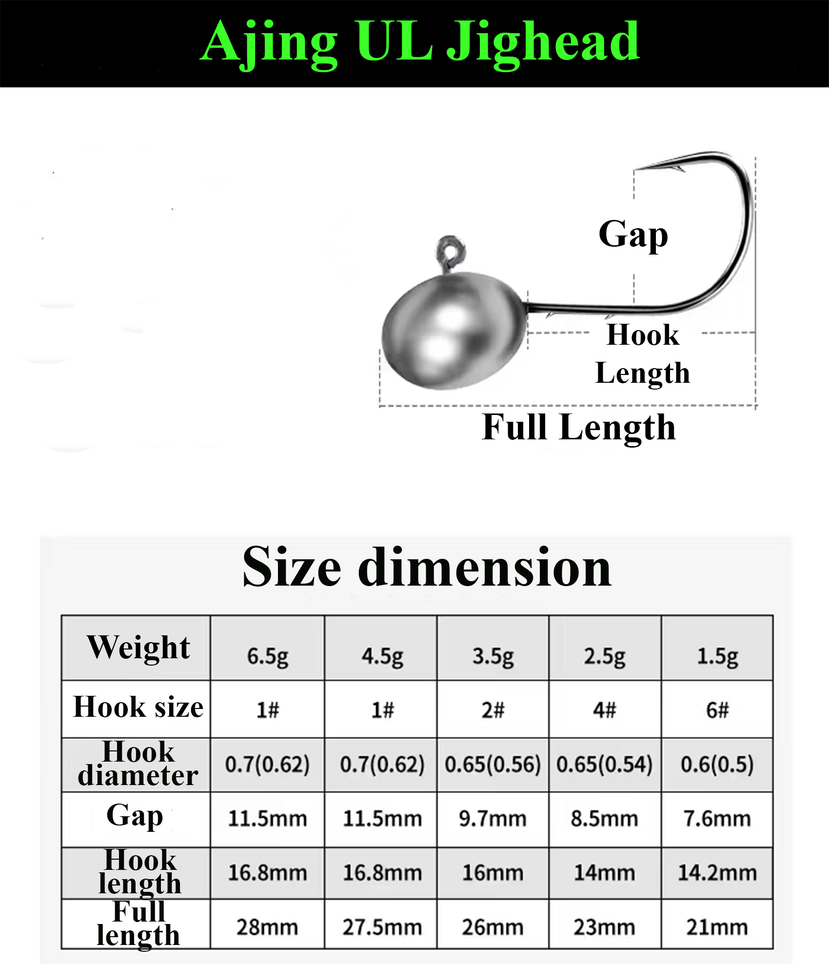 Ajing UL Jighead SP Hook SP Casting Hook Mata Kail Soft Plastic Rugby ...