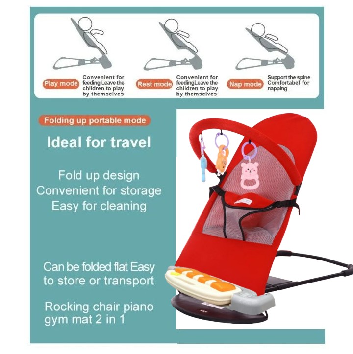 ~Ship From KL~ Foldable Baby Balance Chair Rocker Bouncer Chair Baby ...