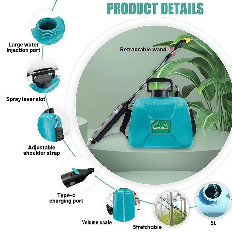 5L/8L Electric Backpack Sprayer Garden Atomizer Backpack Battery Garden ...