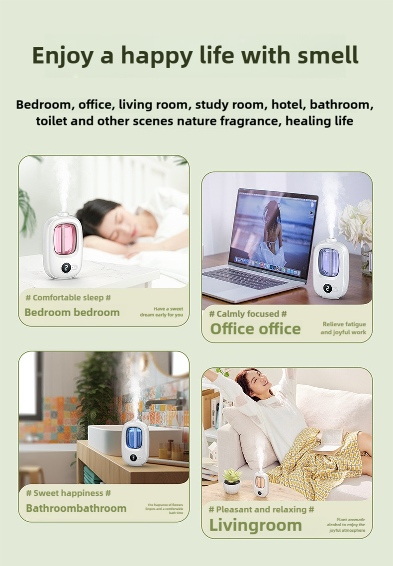 WirelessAromaDiffuser Automatic Air fragrance Toilet Aromatherapy Aroma ...