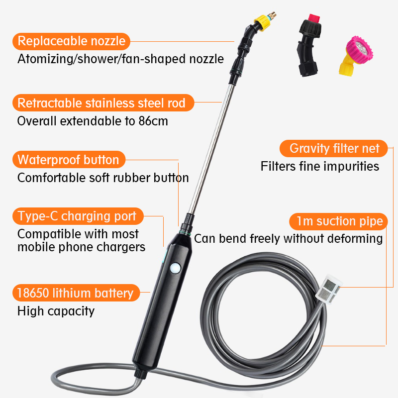 TASKTOOL 20L/15L Knapsack Sprayer Pum Battery Pump Portable Gardening ...
