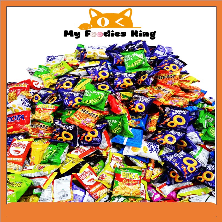 1kg Giant Pack Mix Snacks Sper Ring /Bika /Twisties /Shoyuemi /Mimi ...