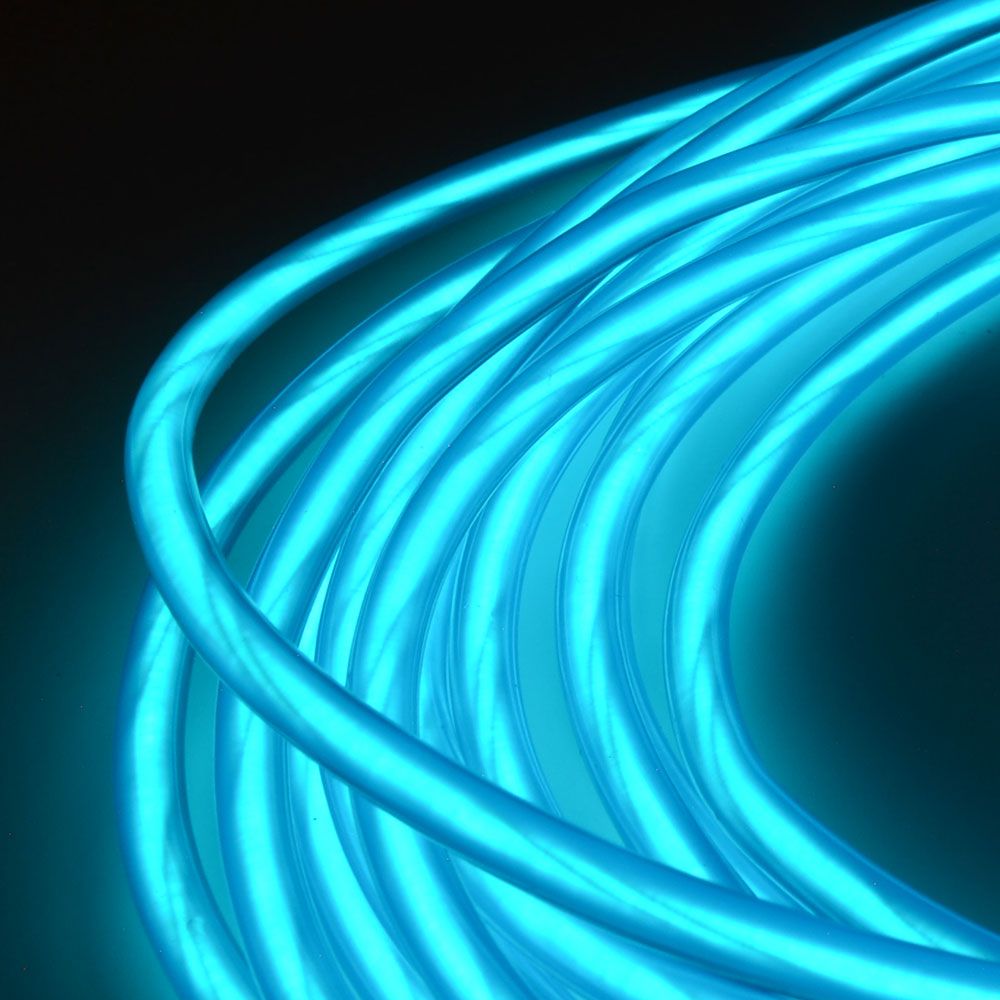 5mm EL Wire Neon Light Strip LED Neon Flex Plug And Play Rope Light for ...