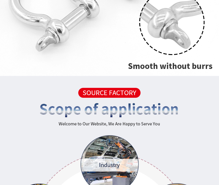 Bow Shackle M4 M5 M6 M8 M10 M12 Stainless Steel 304 U shaped Shackle Hook Screw Pin | Shopee ...