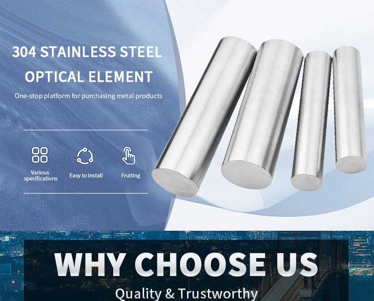 304 Rod Stainless Steel Shaft SS304 Round Bar Besi Tahan Karat 3mm 4mm ...