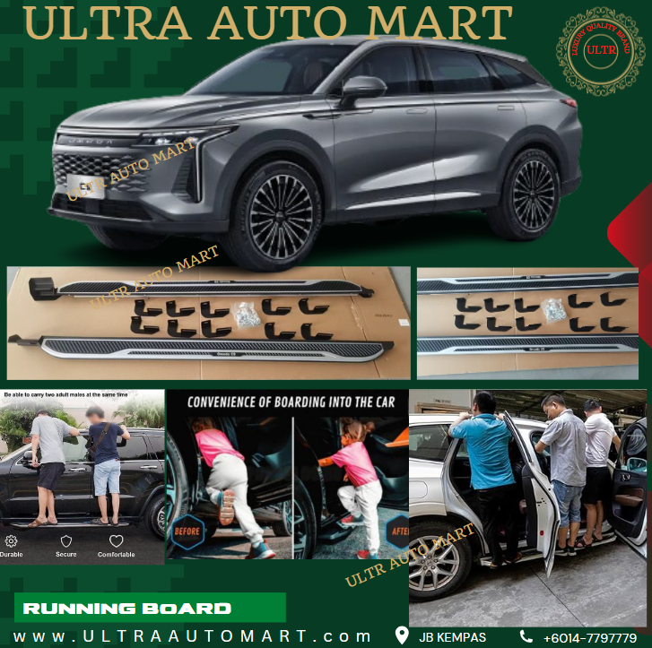 JAECOO CHERY OMODA C9 WITH SKIRT SIDE STEP PEDAL RUNNING BOARD NERF BAR ...