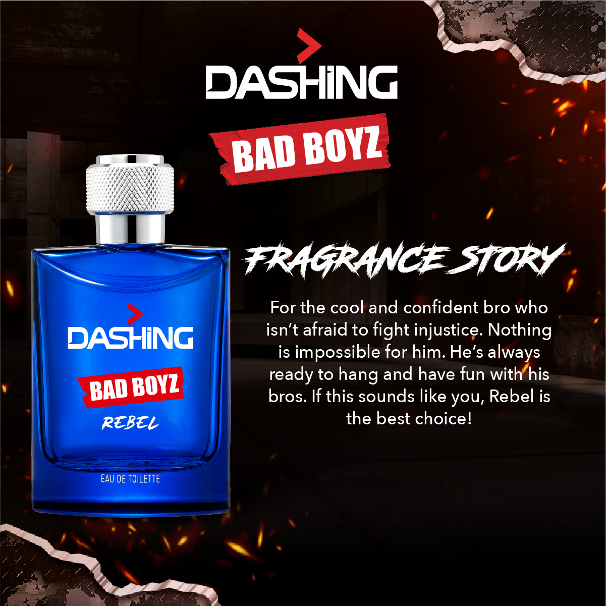 Dashing Bad Boyz EDT Men's Perfume - Rebel (100ml) | Shopee Malaysia