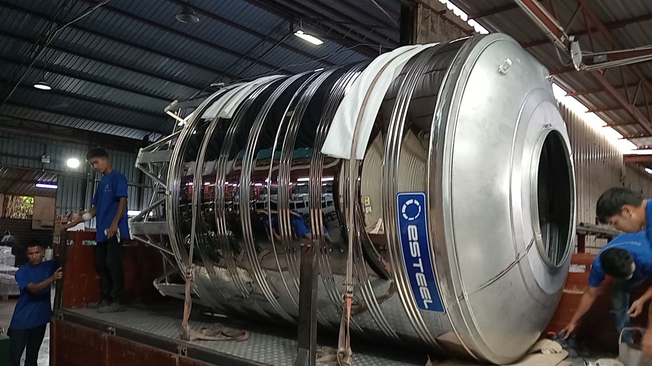 eSteel 10000L /2200 Gallons Stainless Steel Water Storage Tank / Tangki ...