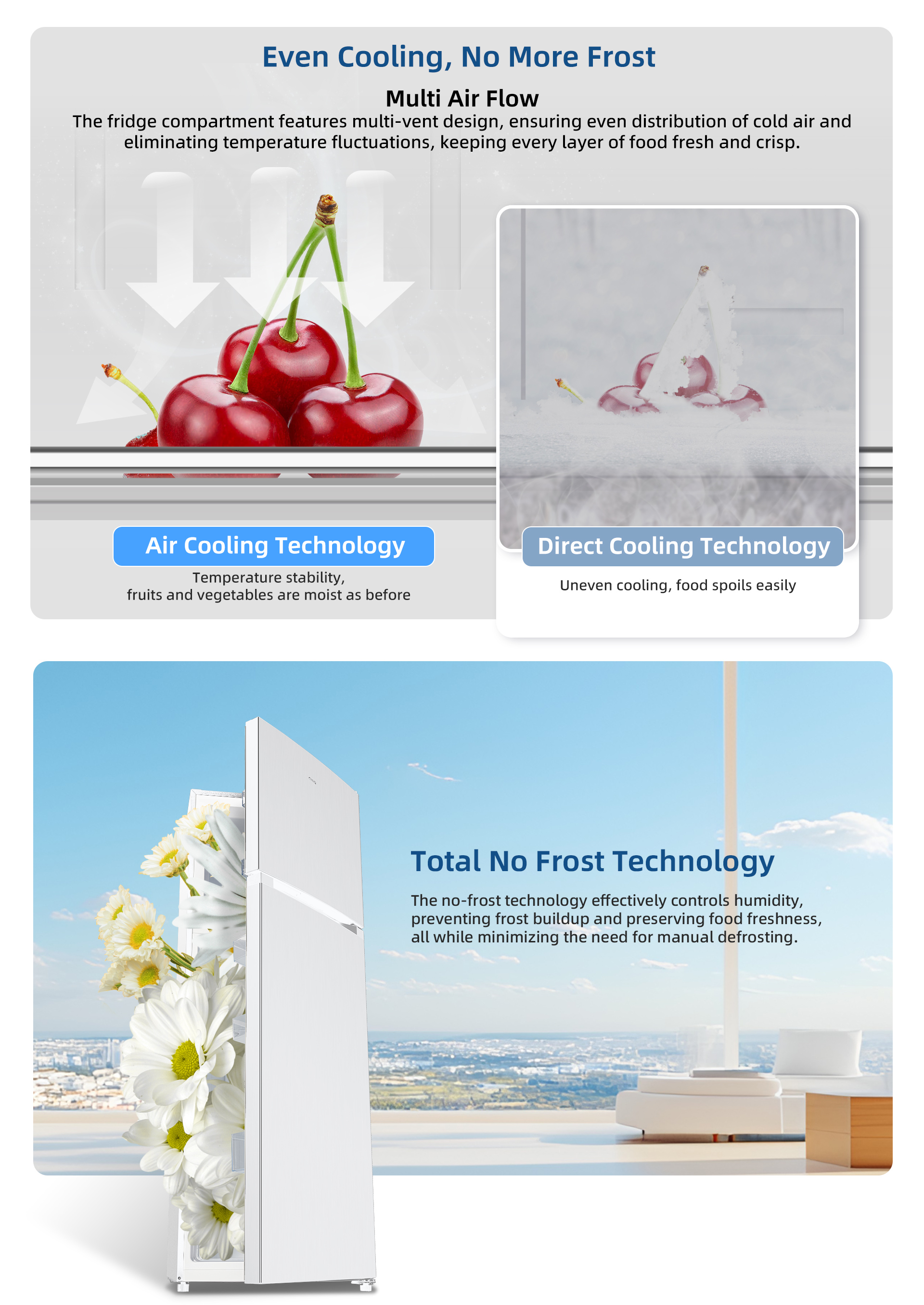 [NUR SEDA] CHIQ 436L Two Door 5 Star Dual Inverter Fridge Refrigerator CTM 348N-BK | CTM 348N ...