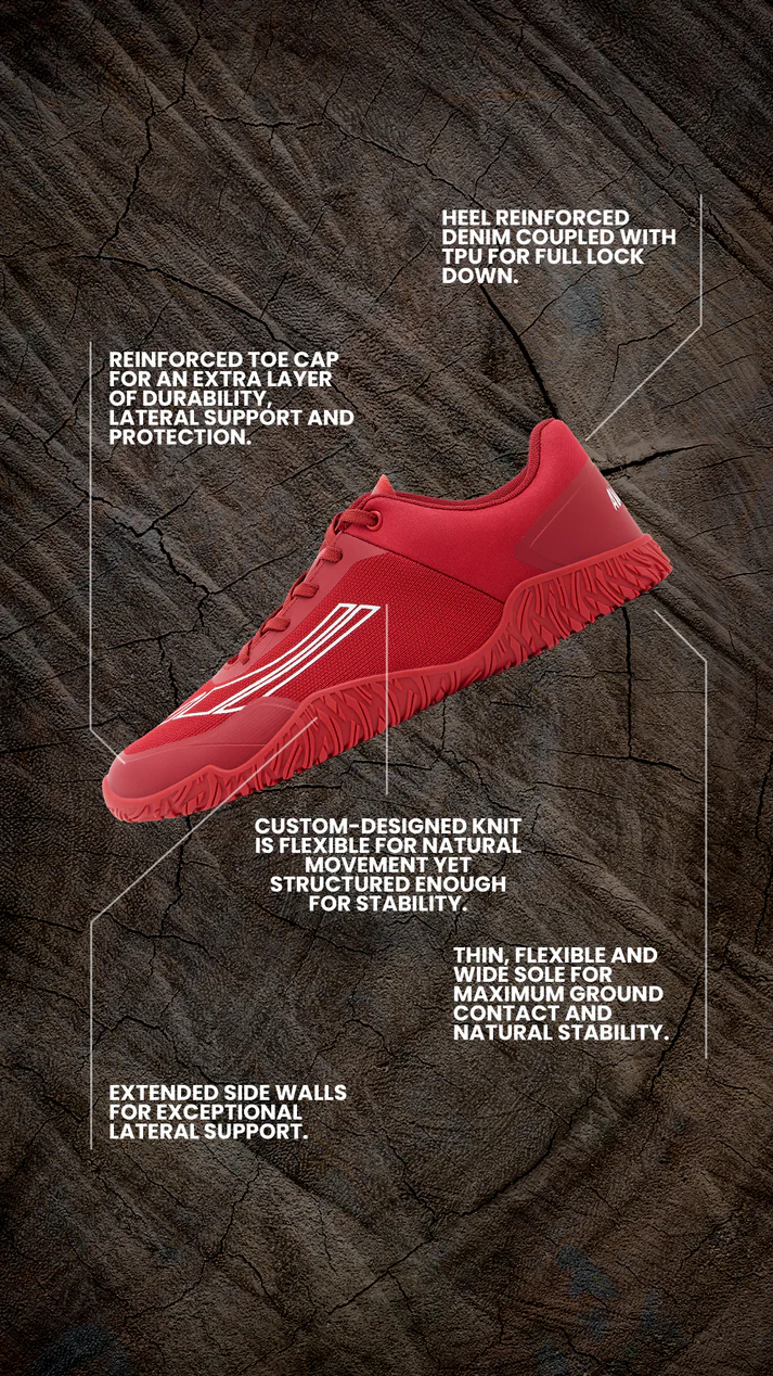AVANCUS - Weightlifting Powerlifting Barefoot Training Shoes Red V2 ...