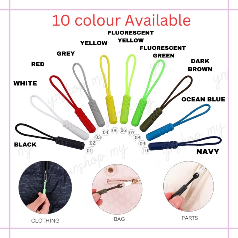 ZP3 Universal Travel Bag Suitcase Clothes Backpack Zipper Sliders Head ...