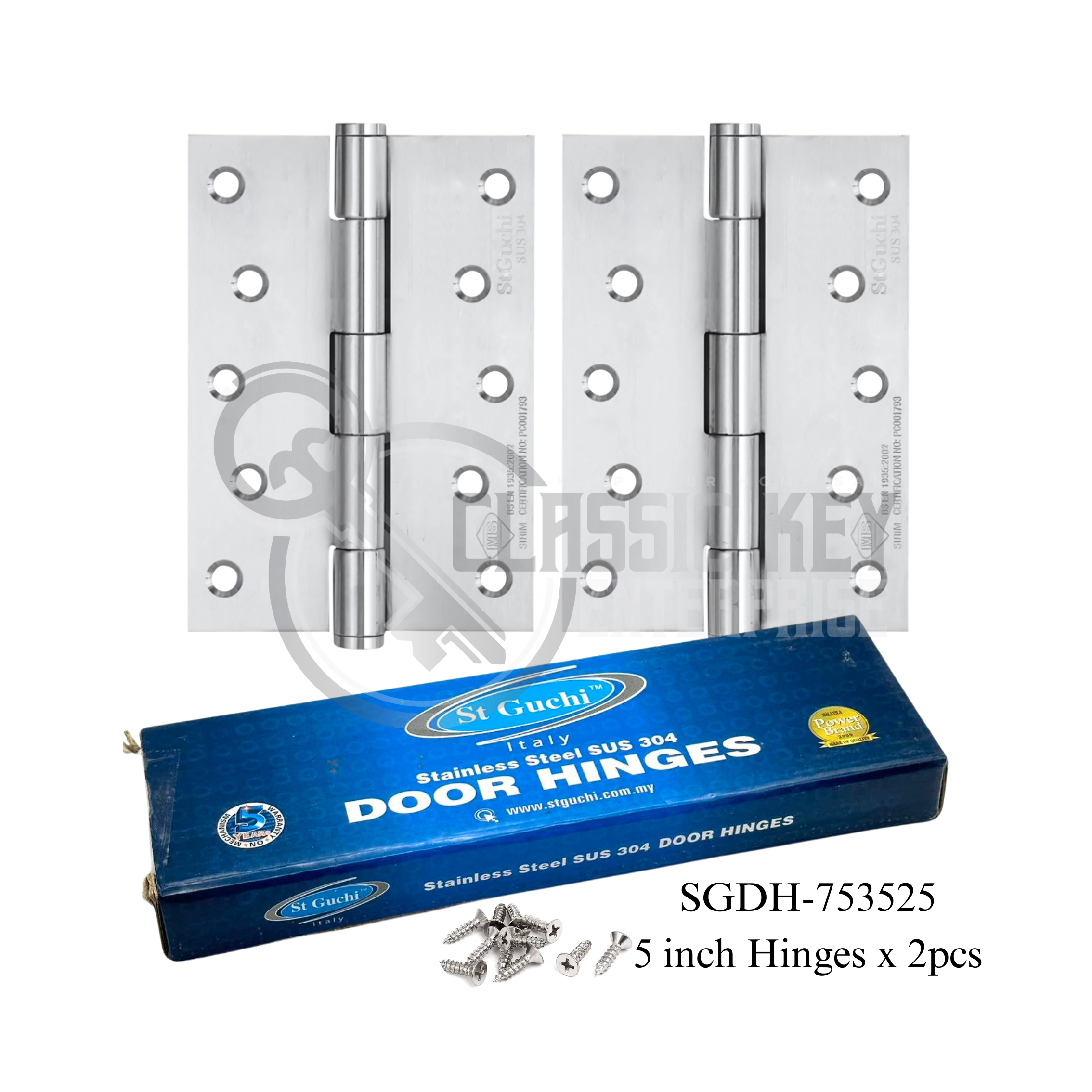 St Guchi door hinge engsel pintu SGDH-743020 SGDH-753525 Stainless ...
