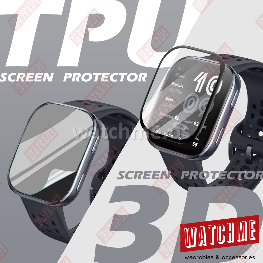 Amazfit Bip 6 Screen Protector, 3D Full Cover PMMA Film, TPU Soft Film ...