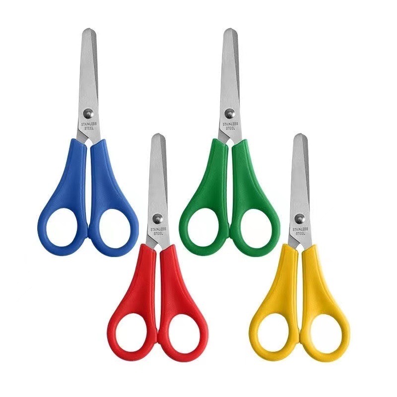 5 pcs Gunting Sekolah Rendah Student Scissors Stainless Steel Scissors ...