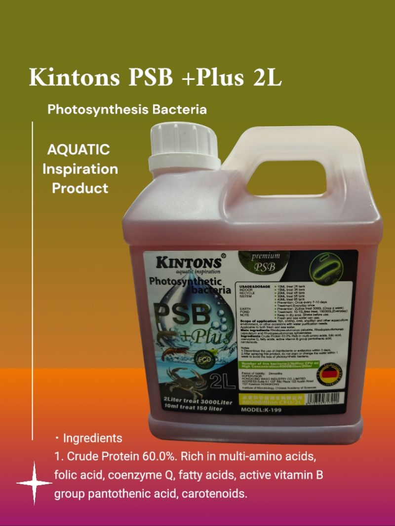 Kintons PSB +Plus 2L (Photosynthesis Bacteria) | Shopee Malaysia