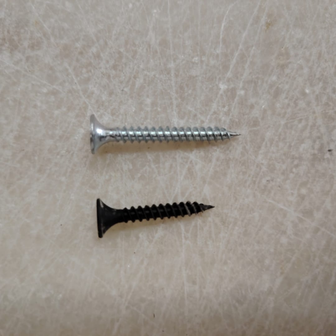 [1KG+-/BOX]Drywall Screw White/Black Flat Head Dry Wall Scre/Partition ...