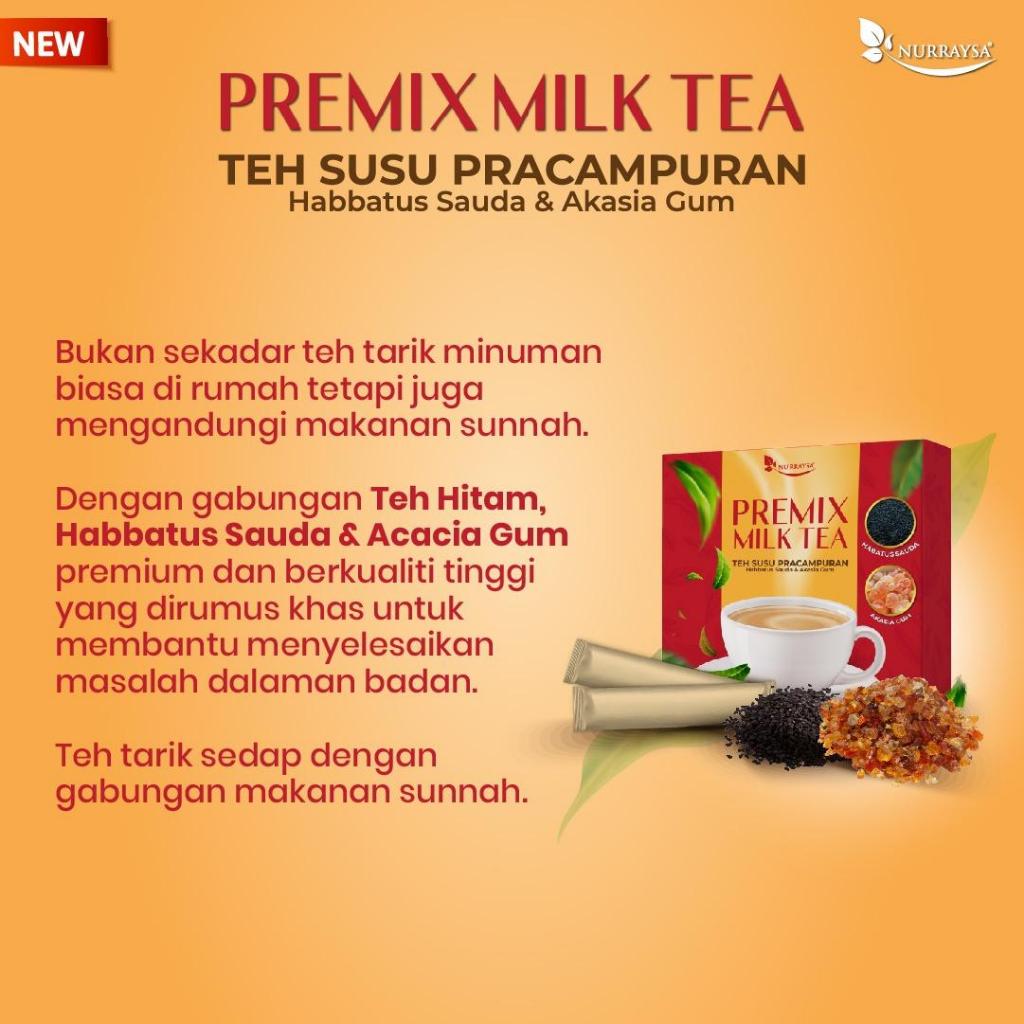 NURRAYSA Premix Milk Tea Teh Susu Pracampuran Habbatus Sauda&Akasia Gum ...