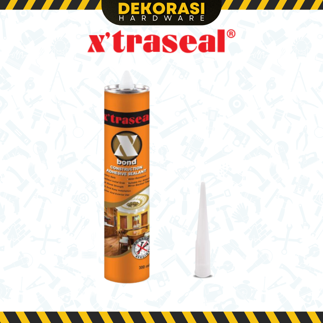 (100% FRESH STOCK) X'traseal X'bond Construction Adhesive Sealant 320G ...