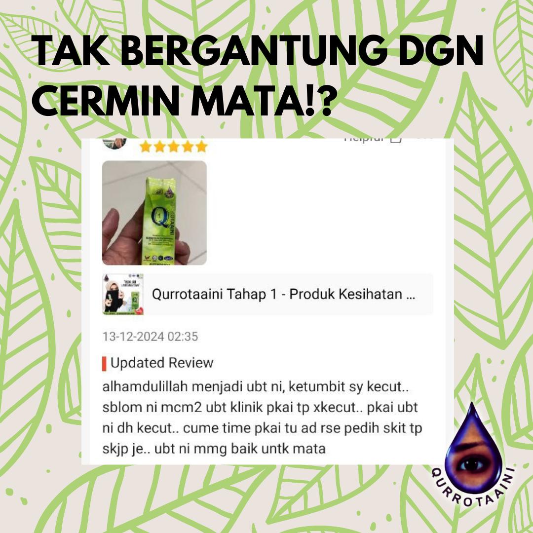 Qurrotaaini Tahap 1 – Titik Mata Herba | Sesuai untuk Mata Letih ...