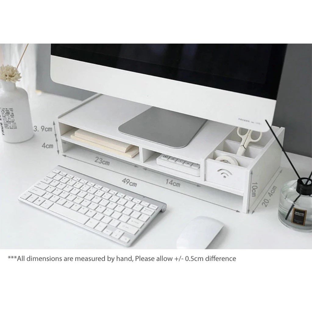 Upgraded Monitor Riser Laptop Shelf Computer Rack Stand Monitor Rack ...