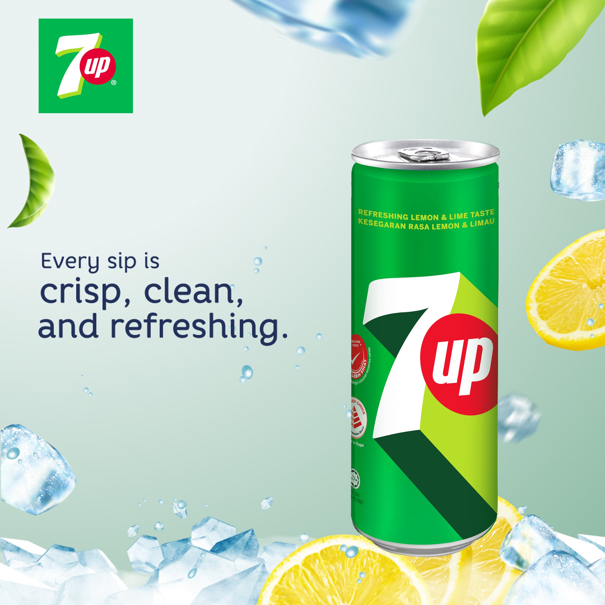 7UP Lemon & Lime/Zero Sugar 320ml x 24 cans (Carton) | Shopee Malaysia