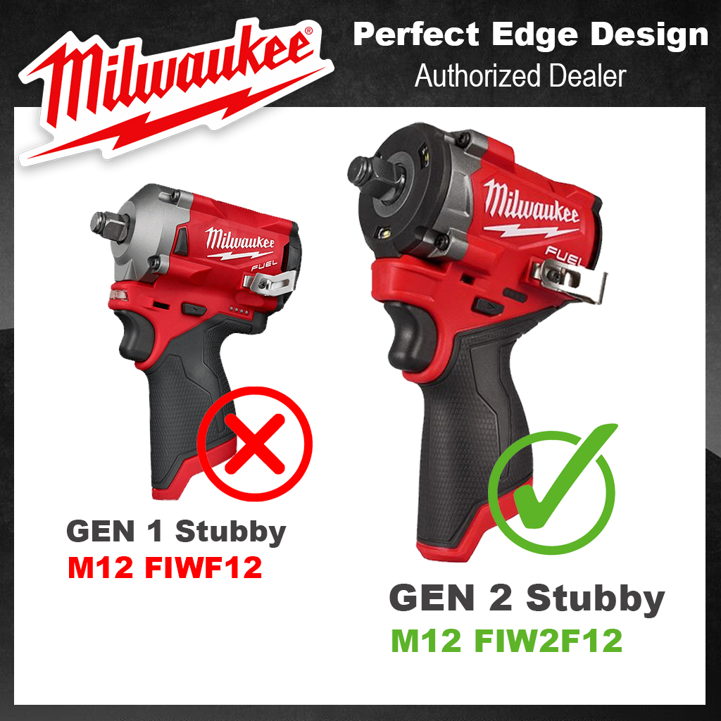 🇲🇾 100% Original MILWAUKEE M12 FUEL™ 1/2” Stubby Impact Wrench 745Nm ...