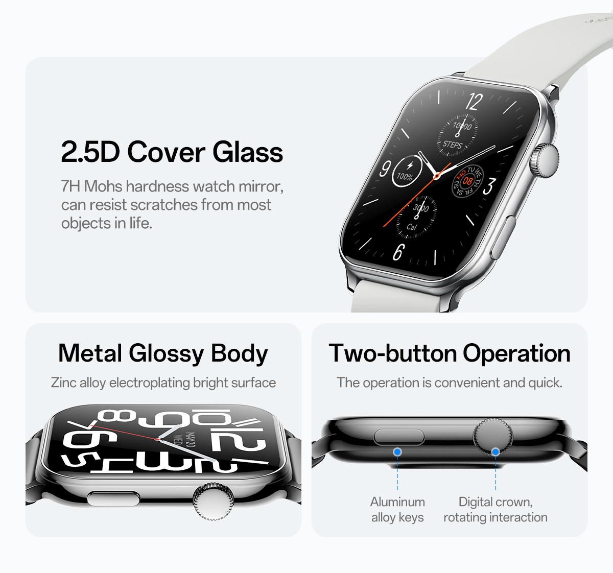 Aolon GTS 3 Smart Watch Amoled 41mm Bluetooth WA Call Custom Wallpaper ...