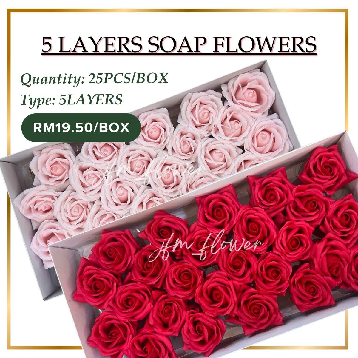 **50PC/25PC** JFM_FLOWER Soap Flower Rose/Bunga Sabun Wangi/Premium ...
