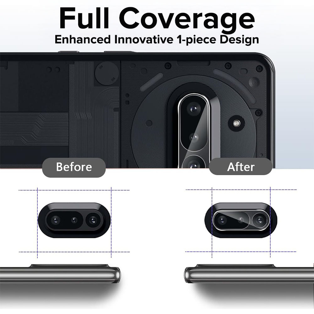 (MY) Nothing Phone (3a) / (3a) Pro Full Coverage Camera Protector Lens ...