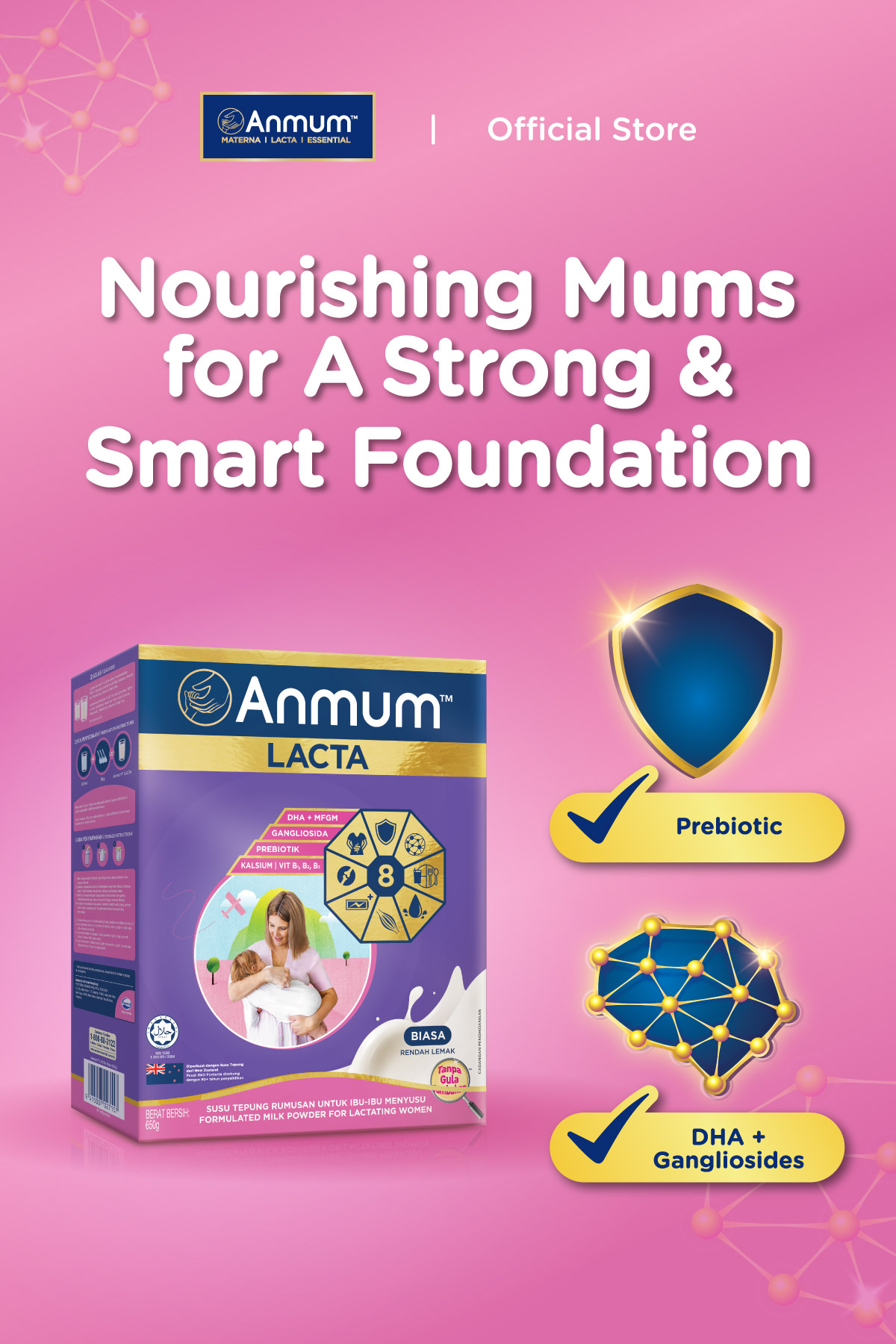 [Exp 19 Jan 2026 & / Later] ANMUM Lacta Low Fat No Added Sugars ...