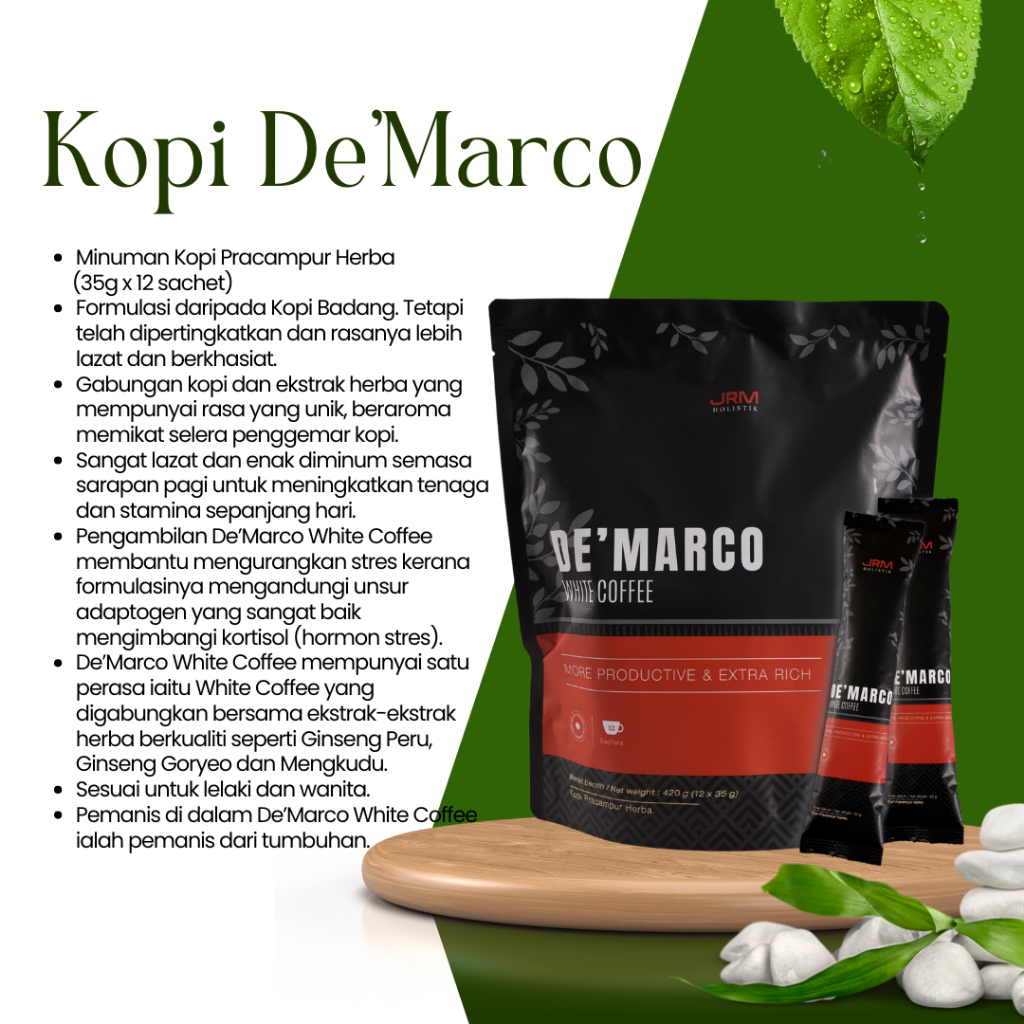 [NEW BATCH🔥] JRM DE'MARCO WHITE COFFEE // KOPI RATU // KOPI ROMAGELLA ...