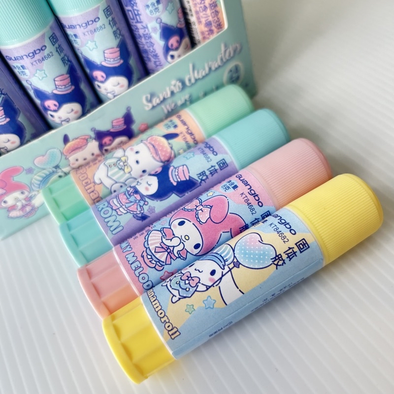 84673 4pcs Kuromi Solid Glue Stick Gam Art Craft Paper Sticky Glue High ...