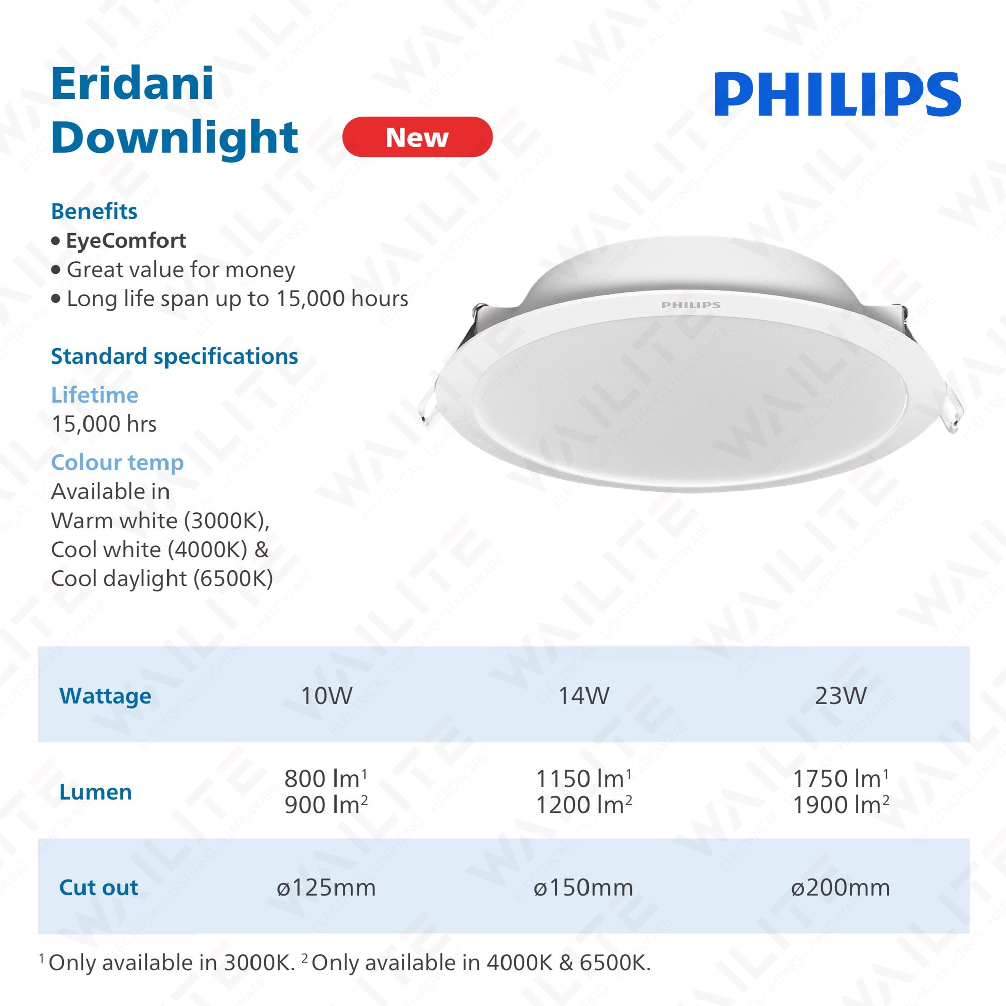 [ 𝗣𝗛𝗜𝗟𝗜𝗣𝗦 𝗘𝗥𝗜𝗗𝗔𝗡𝗜 ] LED DOWNLIGHT [ 10W / 14W / 23W ] (⚪𝗗𝗔𝗬𝗟𝗜𝗚𝗛𝗧/🟡 ...