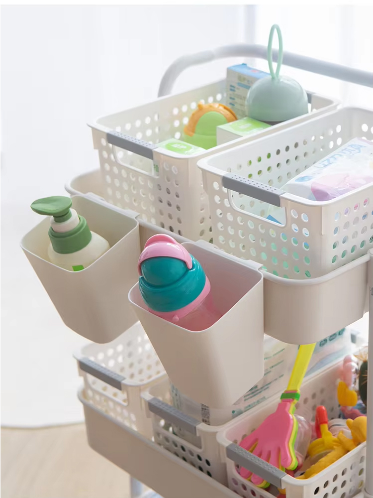 Ready Stock Full Set 4 tier Trolley Rack Quality Storage Rack Free ...