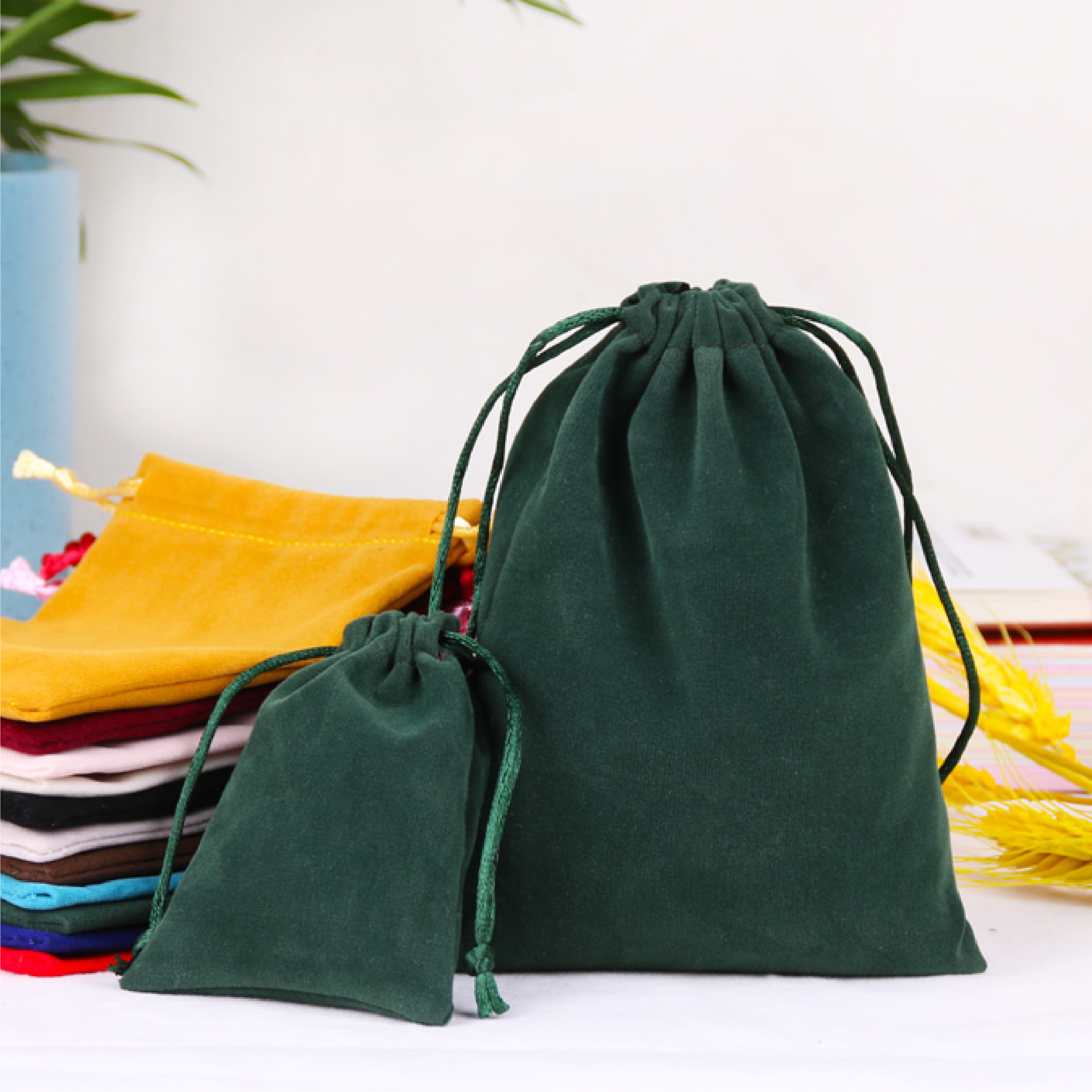 1PC Velvet Drawstring Bag Doorgift Organza Pouch Bag Mini High Quality ...