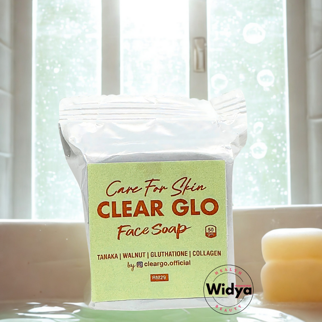CLEAR GLO Face Soap | Sabun Tanaka Walnut Glutathione Collagen Skincare ...