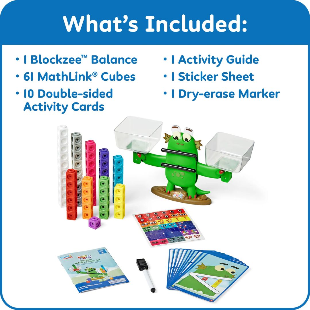 hand2mind Numberblocks Blockzee Balance Activity Set - Maths, STEM ...