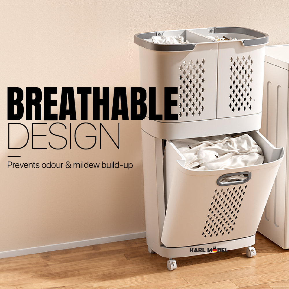 Laundry basket Multifunction Modern Clothes Basket Bakul baju dobi ...