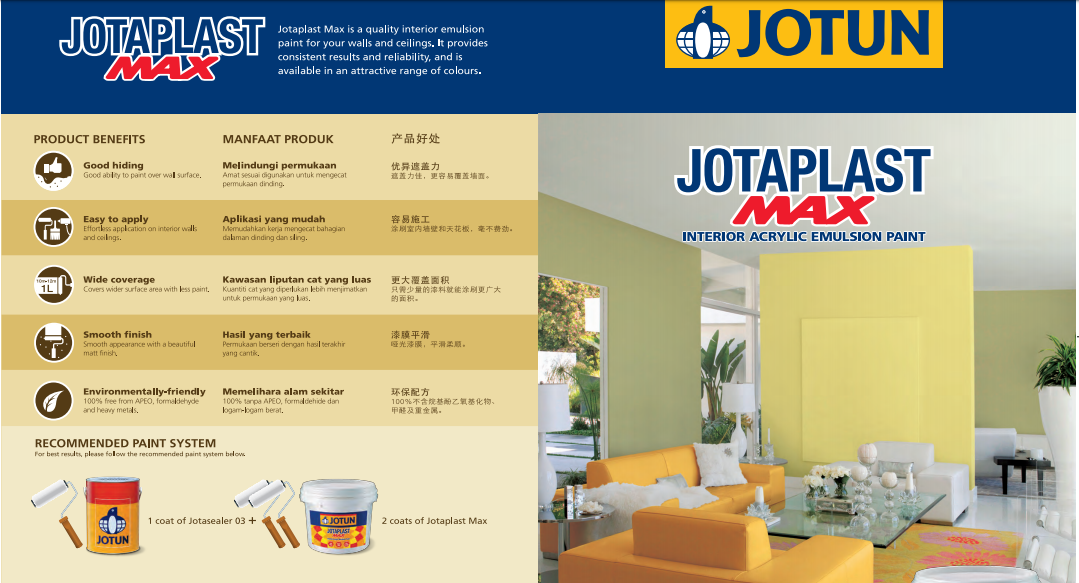 JOTUN Jotaplast Max White 7 Liter Interior Emulsion Matt Finish Wall ...