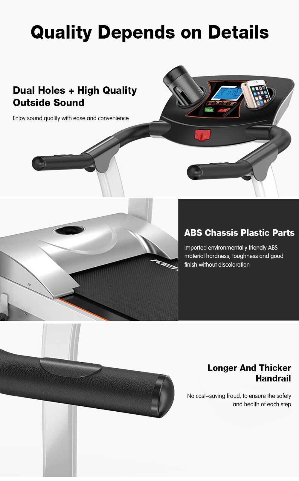 KEEP Treadmill&Walking Running Machine Extra large runway, climbing ...